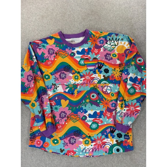 Disney | Shirts | Disney Pride Collection Mickey Mouse Crew Rainbow ...